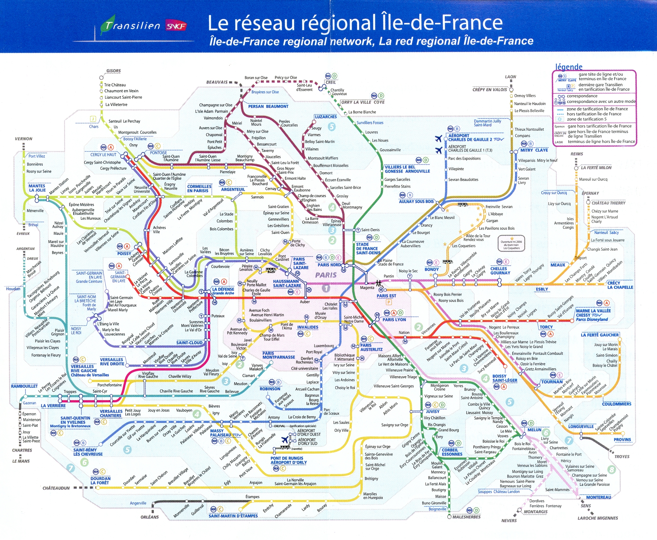 France Paris Train Rail Maps